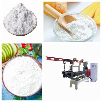China 140-160 Kg/H Modified Starch Production Line Corn Starch Machinery Double Screw Extruder 72kw for sale