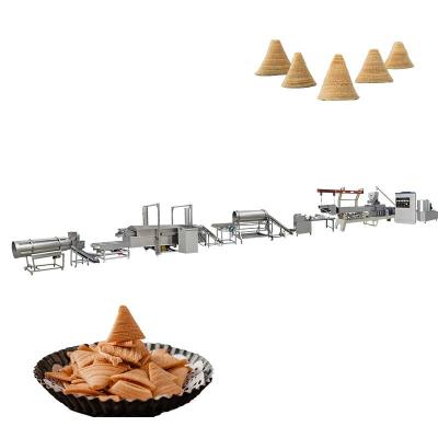 China Extruder Corn Flour Fried Snack Production Line 100-250kg/h 380V-440V for sale