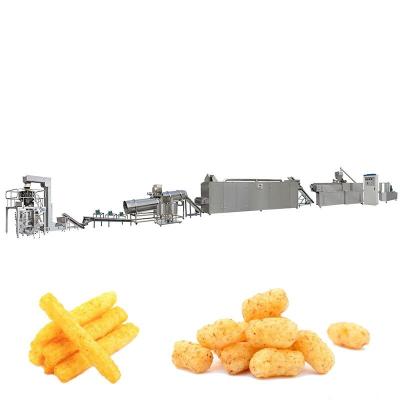 China 250kg/h Corn Puff Production Line Various Shapes Twin Screw Extruder for sale