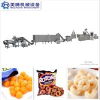 China Stainless Steel 201 Corn Puff Making Machine 100-150 kg/h Twin Screw Extruder for sale