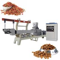 China Twin Screw Pet Dog Food Extruder Machine 100-1000kg/h Stainless Steel 304 for sale