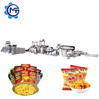 China Fried Wheat Snack Food Production Line 51kw 150-200kg/h for Mimi Strips for sale