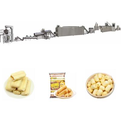 China Silk Road 70 Snacks Production Line 92kw Wheat Puffing Machine 200-250kg/h for sale