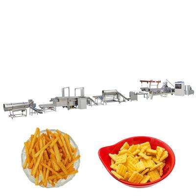 China High Efficiency Fried Snack Production Line Crisp Making Machine 380V 50hz 3 PHASE for sale