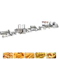 China Stainless Steel Twin Screw Extruder 100-250kg/h Puffed Fried Snack Production Line for sale
