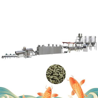 China Automatic Floating Fish Feed Pellet Machine 380V 50Hz 1000kgH Production Line for sale