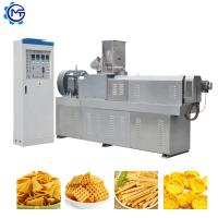 China Double Screw Fried Snack Production Line 100-250kg/h Flour Bugles Extruder Machine for sale