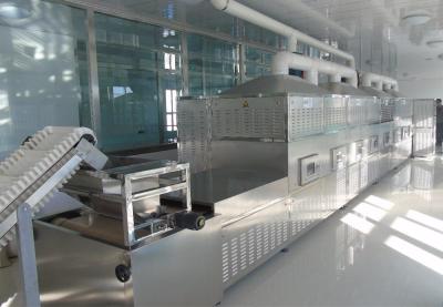 China Industrial Microwave Herb Drying Machine 380V 50Hz 6-300kg/h Dehydration Capacity for sale