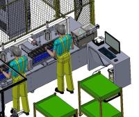 China Lfp Lifepo4 Lithium Ion Battery Pack Production Line With Semi Automatic Key Machines for sale