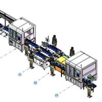 China 18650 Cylindrical Cell Lithium Ion Battery Pack Assembly Line for Single/Double Group for sale