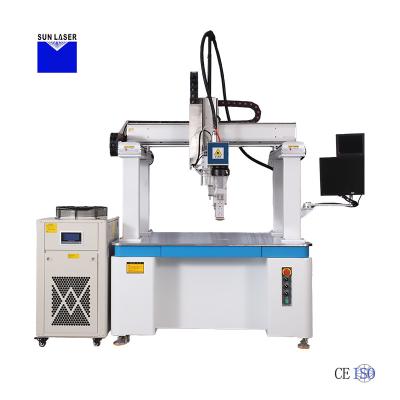 China Prismatic Lithium Battery Pack Aluminum Nickel Busbar Laser Welding Machine with 10-100% Laser Power Adjustment Range for sale