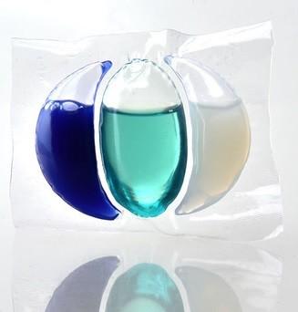 China Solvent Resistance 500m 75um Eco Friendly Washing Capsules for sale