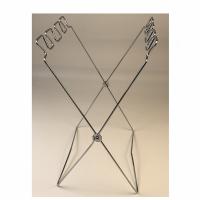 China Stainless Steel  X Type Laundry Bag Stand Laundry Hamper Stand 57*32cm for sale