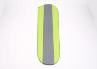China Flocking PVC Inflatable Sleeping Pad 190T 6P Certified Camping Air Mattress 72x22in for sale