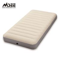 China Customizable Flocked Air Bed 50x40x28cm Carton Size PVC Inflatable Mattress with CGS BSCI Certification for sale