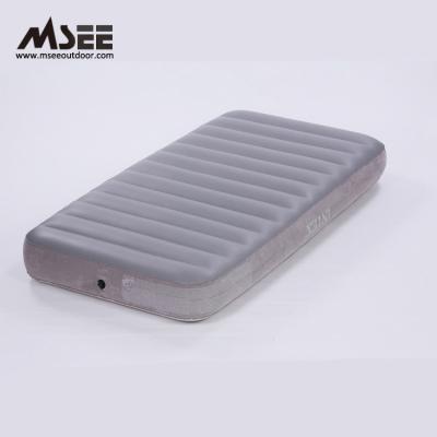 China Customizable Flocked Air Bed 50x40x28cm Carton Size PVC Inflatable Mattress with CGS BSCI Certification for sale