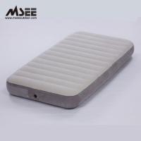 China Customizable Flocked Air Bed 50x40x28cm Carton Size PVC Inflatable Mattress with CGS BSCI Certification for sale