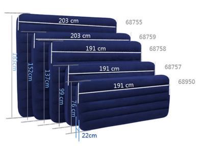 China Environmentally Friendly Travel Inflatable Bed Child Size Customized Color for sale