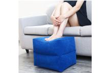 China Blow Up Foot Rest Travel Pillow Square Shape Various Color With OEM Services for sale