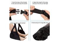 China Anti Static Travel Foot Hammock Adjustable Office Footrest Sling 42x22x60cm for sale