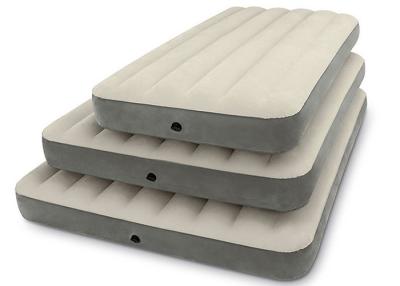 China Customized Size Fancy Flocked Air Bed Blue / Black Color 135 * 85 * 45CM for sale