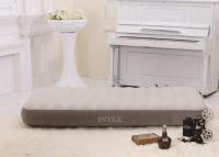 China Customized Size Fancy Flocked Air Bed Blue / Black Color 135 * 85 * 45CM for sale