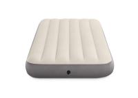 China Comfortable Flocked Air Mattress , Blue Double Flock Airbed With Pump for sale