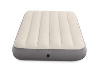 China Comfortable Flocked Air Mattress , Blue Double Flock Airbed With Pump for sale