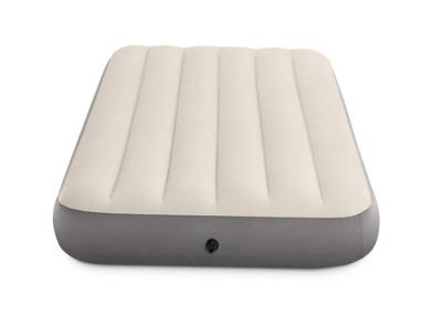 China Comfortable Flocked Air Mattress , Blue Double Flock Airbed With Pump for sale