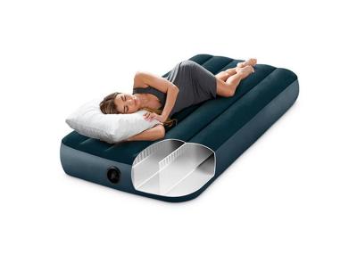 China Flocked PVC Self Inflating Air Mattress 0.3mm Thickness Custom Size King Queen for sale