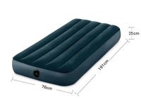 China Flocked PVC Self Inflating Air Mattress 0.3mm Thickness Custom Size King Queen for sale