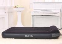 China Queen Type Inflatable Sofa Bed Pure Black Color 50 * 40 *28CM Carton Size for sale