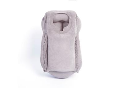 China Inflatable Travel Pillow with Carry Bag 55x35x30cm Memory Foam Office Logo Custom for sale
