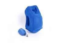 China Inflatable Travel Pillow with Carry Bag 55x35x30cm Memory Foam Office Logo Custom for sale