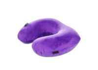 China U Shape Inflatable Travel Neck Pillow 37x29x11cm Blue for Car Airplane Camping for sale