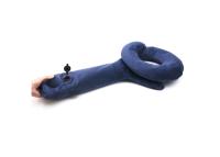China Inflatable Travel Neck Pillow 73x33cm Soft PVC Air Cushion for Restful Sleep Camping Airplane for sale