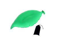 China Green Inflatable Travel Pillow Memory Foam Material With Storage Bag for sale