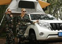 China Outdoor Umbrella Shape Car Roof Tent 240x140x126cm Waterproof 2000mm PU Coated Oxford Cloth for sale