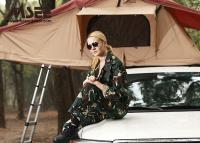 China ABS Material Outdoor Camping Roof Top Tent for Car, 310x140x126cm Unfolded Size for sale
