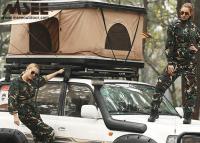 China Retractable Folding Car Roof Tent Garage With 2m Telescopic Aluminum Ladder for sale
