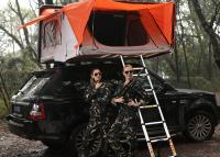 China 280G Polyester Cotton Canvas Car Roof Pop Up Tent Light Auto Roof Top Tent 210x125x90cm for sale