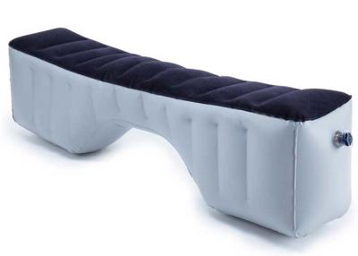 China Flocking PVC Inflatable Foot Rest 15s Inflating 6P Certified Travel Pillow for sale
