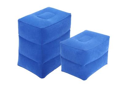 China Inflatable Leg Rest Foot Pillow PVC Flocking 15s Inflation 2s Deflation Travel Office for sale