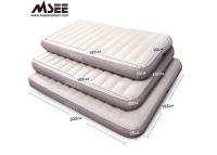 China King Size Flocked Air Bed 135x85x45cm PVC Inflatable Mattress for Home Car Camping for sale