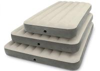 China Wear Resistance Twin Size Inflatable Air Mattress Flocked PVC Material for sale
