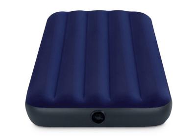 China Dark Color Travel Inflatable Bed Flocking PVC Material 0.3mm Thickness CE ISO Certified Custom Size for sale