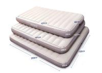 China Custom Color Portable Air Mattress 0.3mm PVC Flocking Inflatable Bed for Car Camping Travel for sale