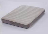 China Custom Color Portable Air Mattress 0.3mm PVC Flocking Inflatable Bed for Car Camping Travel for sale