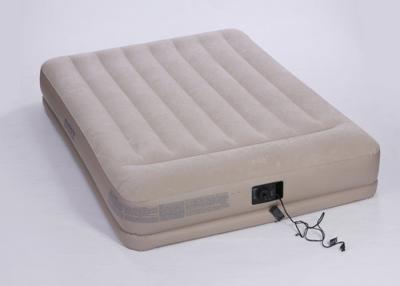 China Grey Color Anti Decubitus Air Mattress , Flocking Material High Raised Air Bed for sale