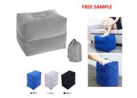 China Smooth Surface Inflatable Foot Rest CGS Certified 43cm Max Height Lightweight Portable for sale